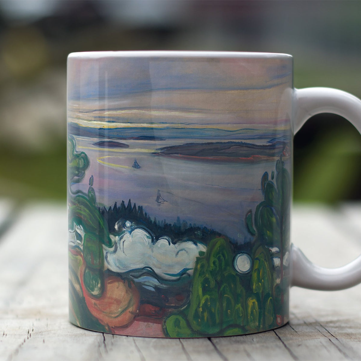 Train Smoke by Edvard Munch - Ceramic Mug | ArtPointOne